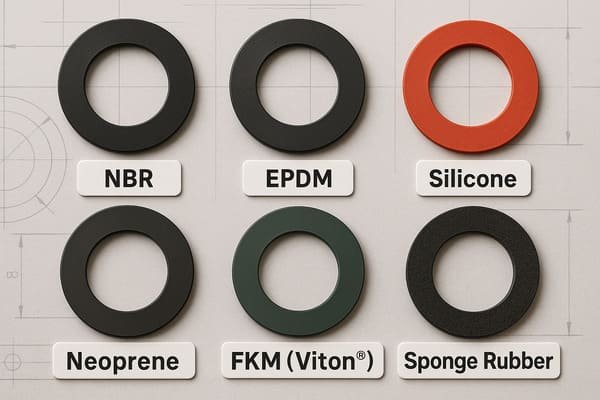 Different Types of Rubber Gaskets | NBR, EPDM, FKM, Silicone