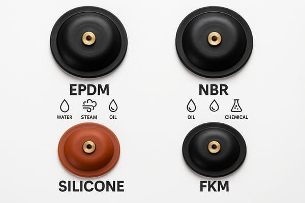 Different Types of Rubber Diaphragms: Shapes, Materials